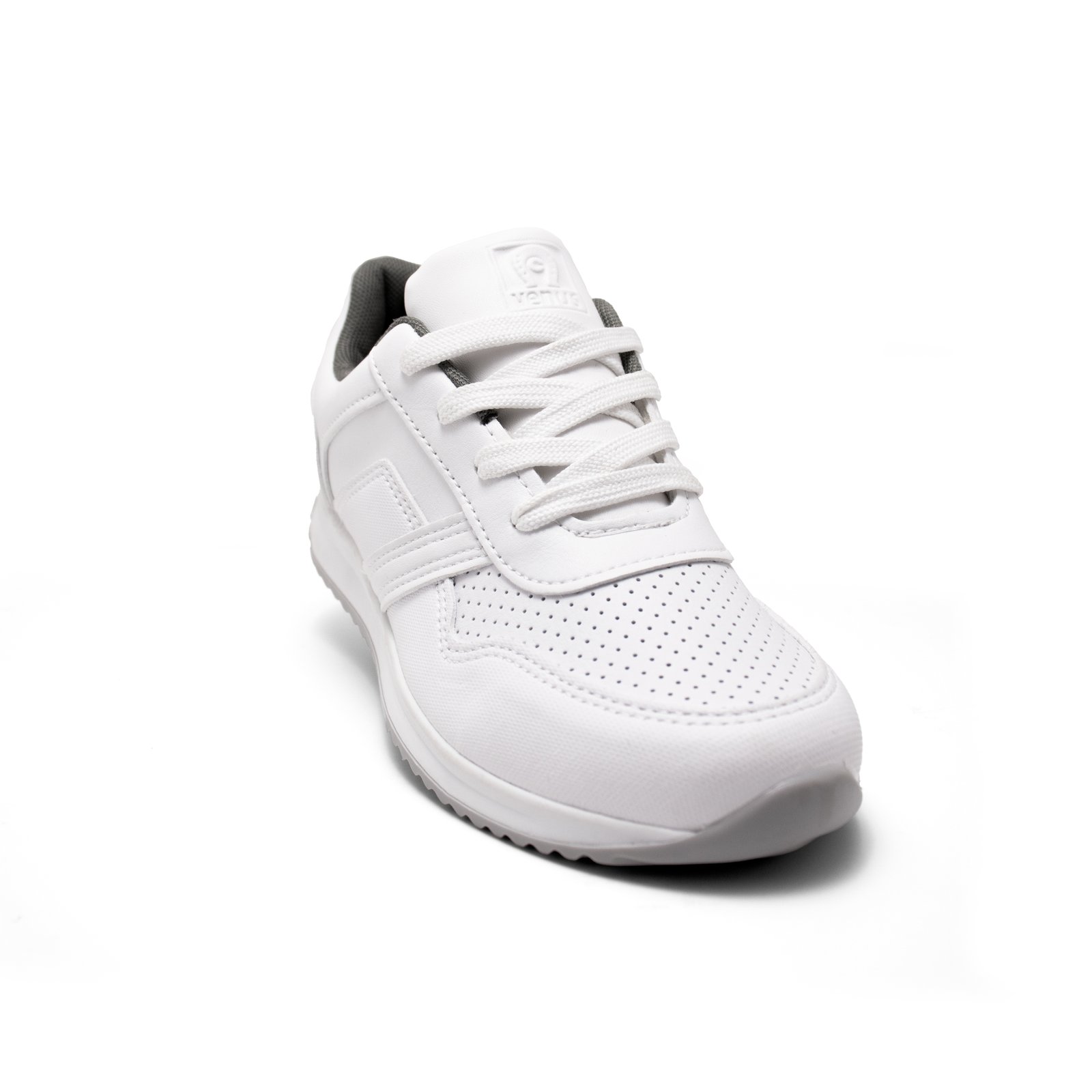 TENIS ESCOLARES UNISEX MARCA VENUS COLOR BLANCO/GRIS | Springstep.com