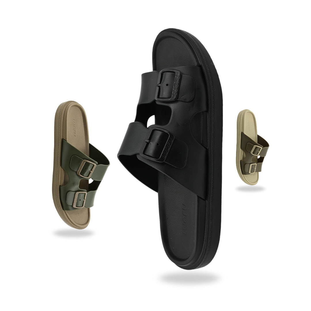 CHANCLAS HOMBRE LUOFU NEGRO | Springstep.com